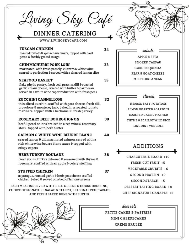 Catering – Living Sky Café